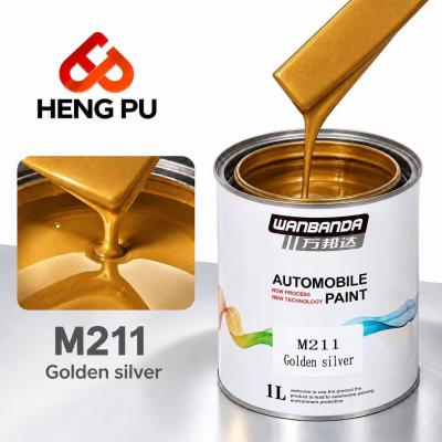 China High Gloss Metallic Silver Auto Paint Pearlescent Toner Colors OEM for sale
