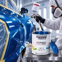 China 1K Acrylic Flame Blue Metallic Silver Auto Paint For BYD Song for sale