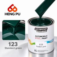 China Superior HS 1K Car Paint Standard Green Paint High Chroma Auto Paint Restoration for sale