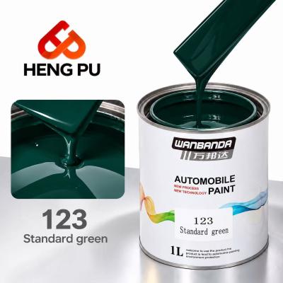 China Superior HS 1K Car Paint Standard Green Paint High Chroma Auto Paint Restoration for sale