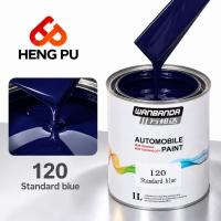 China Glossy Royal Blue 1k Automotive Paint Acrylic Enamel Base Low VOC for sale