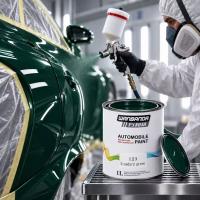 China Superior HS 1K Car Paint Standard Green Paint High Chroma Auto Paint Restoration for sale