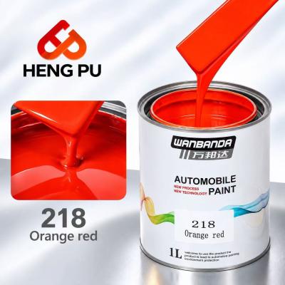 China 4L Two Component Acrylic 2k Automotive Paint Orange Red ODM for sale