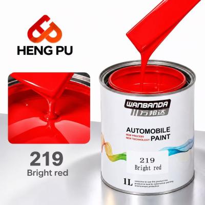China Bright Glitter Red HS 2K Car Paint Liquid For Automotive Topcoat OEM for sale