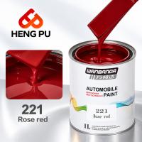China Rose Red 2K Car Paint Lacquer Two Component Acrylic High Saturation for sale