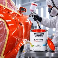 China 4L Two Component Acrylic 2k Automotive Paint Orange Red ODM for sale