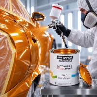 China Bulk Pearl Automotive Paint Bright Gold For Metal And Plastic Surfaces 200L for sale