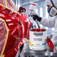 China Weatherproof Brilliant Fire Red Pearl Automotive Paint Acrylic Enamel Odm for sale