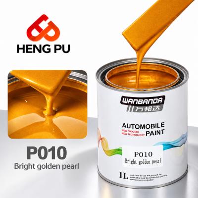China Bulk Pearl Automotive Paint Bright Gold For Metal And Plastic Surfaces 200L for sale