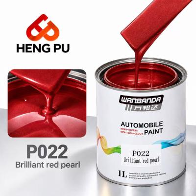 China Weatherproof Brilliant Fire Red Pearl Automotive Paint Acrylic Enamel Odm for sale