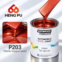 China 1 Gallon Pearl Automotive Paint Flame Pearlescent Copper Red For Car Low VOC for sale