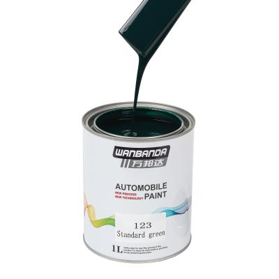 China Metallic Green 1K Car Paint InterBase Coat Adhesion 5 Liter for sale