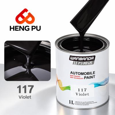 China Jet Black 1K Violet Paint Thinner Single Component 4L 200L For Vehicle Spraying for sale