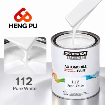 China Pure White 1K Car Paint For Professional Automotive Refurbishment Scratches for sale