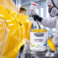 China 2 Part Medium Yellow Automotive 2K Primer Paint Spray Antirust for sale