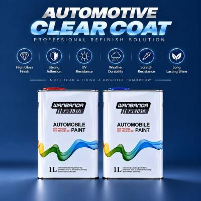 China Premium 2K Automotive Clear Coat Paint High Hardness High Gloss 200L OEM for sale