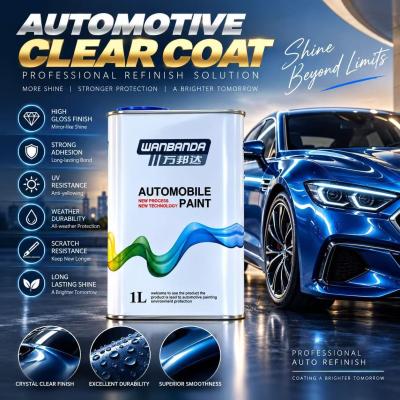 China 1K Vehicle Clear Coat Varnish paint High Shine Anti UV 20L for sale
