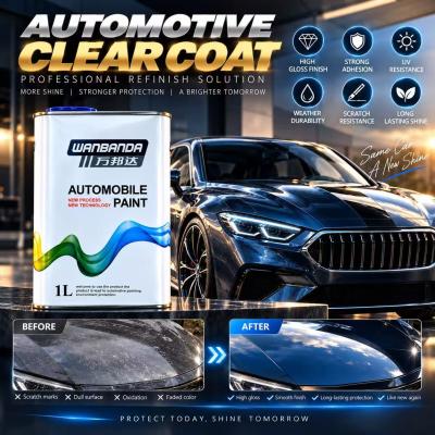 China Two Component Automotive Clear Coat Paint Weather Resistant Acrylic Enamel for sale