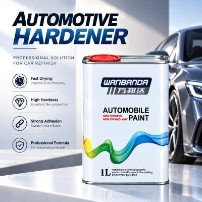 China Universal 2K HS Automotive Paint Hardener Car Curing Agent For Clearcoat Topcoat And Epoxy Primer for sale