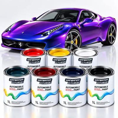 China Touch Up Ready Mixed Car Paint Metallic Pearl Solid Colors For VW Respray for sale