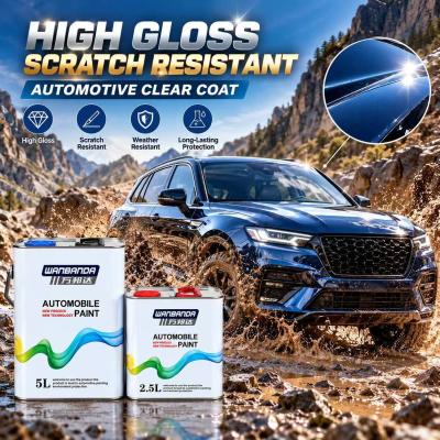 China High Shine Acrylic Lacquer Car Paint Automotive Body Refinishing Varnish  Clear ISO14001 for sale