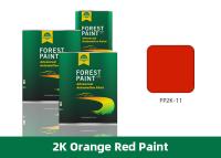 China 2K Orange Red Car Paint Protection , Custom Automotive Refinish Coatings for sale