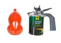 China 2K Orange Red Car Paint Protection , Custom Automotive Refinish Coatings for sale