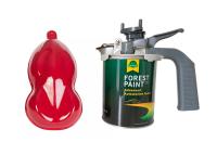 China 2K Automotive Primer Spray Paint , Gloss Red Car Paint 45mins Drying Time for sale