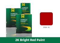 China Bright Red 2K Acrylic Car Paint Automotive Clear Coat Chemical Resistance for sale