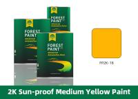 China Sunproof Acrylic Enamel Automotive Paint 2K Medium Yellow Car Paint for sale