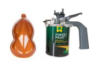 China High Gloss 2K Acrylic Car Paint Earthy Yellow Auto Spray Paint Heat Resistant for sale
