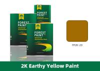 China High Gloss 2K Acrylic Car Paint Earthy Yellow Auto Spray Paint Heat Resistant for sale