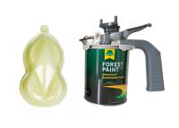 China 1L Custom Automotive Aerosol Spray Paint , Lemon Yellow 2k Vehicle Paint for sale