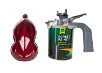 China 2K Red Iron Oxide Spray Paint , Satin Automotive Base Coat Paint Yellowing Resistant for sale