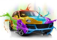 China Electric Blue Pearl Custom Automotive Aerosol Spray Paint Strong Covering Power for sale