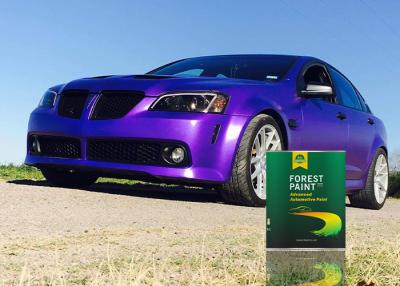 China Purple Pearlescent Car Paint Yellowing Resistant , Automotive Clear Coat Uv Protection for sale