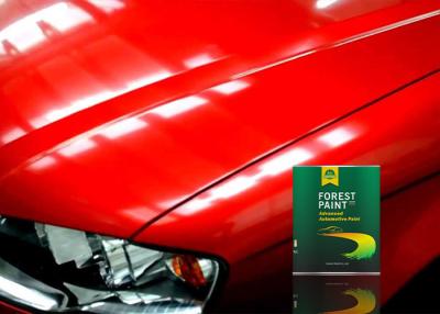 China 1L/Tin Flat Black Auto Paint , Bright Red Pearl Car Paint Touch Up Heat Resistant for sale