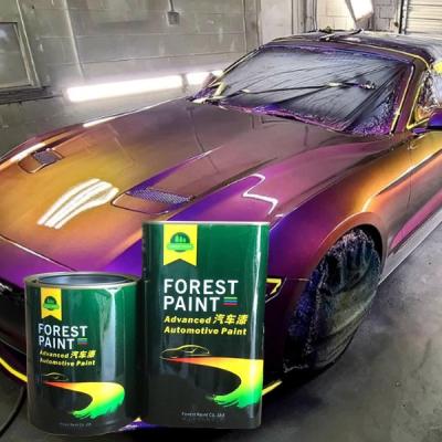 China Metallic Color Acrylic Based 2K Car Paint And Hardener 2 Pack Paint Automotive for sale