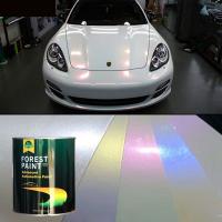 China Customized Package 1Ltr Gloss Pearl White Car Paint Anti Yellow for sale
