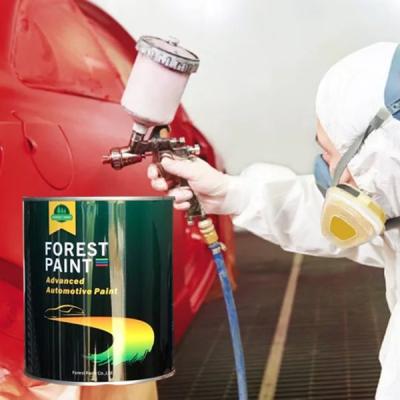 China Red Gallon Basedcoat Clearcoat Automotive Refinish Paint Acrylic Resin for sale