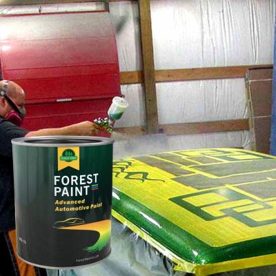 China Green 1K Basecoat Paint Acrylic Paint For Car Repairing for sale