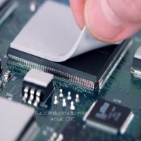 China Conductive Silicone Rubber Heat Sink Thermal Pad 0.3-15mm Thickness Dielectric Constant 3.49~9.8 for sale