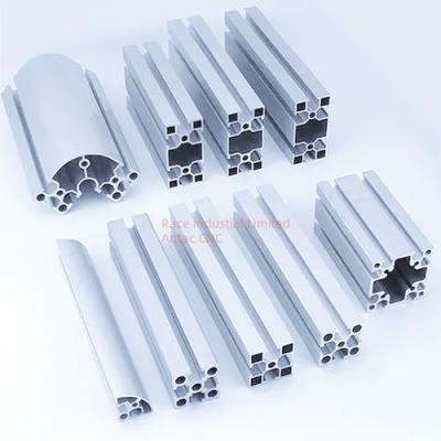 China Sandblasted Finish Aluminum Extrusion Profiles Customized Size Free Samples Architectural Industrial Use for sale