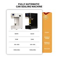 China CE Certified Automatic Can Sealing Machine 55mm Lid 200-650ML Tin Plastic Milk Tea Shop for sale