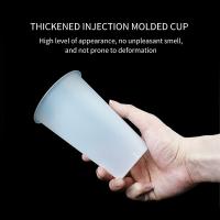 China Disposable 360ml 500ml 700ml Clear Frosted PP Plastic Cups Custom Logo for sale
