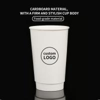 China Food Grade 8oz 12oz 16oz Disposable Hot Cold Drink Paper Cups for Beverage Shop for sale