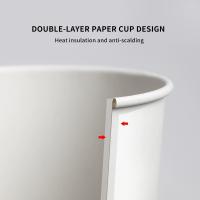 China Eco Friendly Double Wall Cardboard Coffee Paper Cups 8oz 12oz 16oz Custom Logo Hot Cold Drink for sale