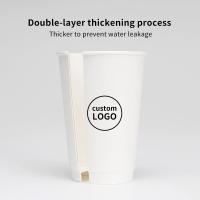China Custom Double Wall Paper Cup 8oz 10oz 12oz 16oz for Coffee Tea Milk Hot Drinks for sale