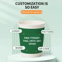 China Custom Logo Double Wall Paper Cup 8oz 12oz 16oz with Lid for Hot Drink Takeaway for sale