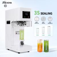 China Fully Automatic Can Sealing Machine 25 Cans Per Minute 110V 220V for PET Cans for sale
